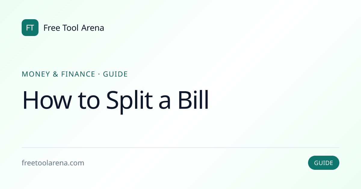 Split a Bill — Calculate Even or Itemized Totals With Tax and Tip ...
